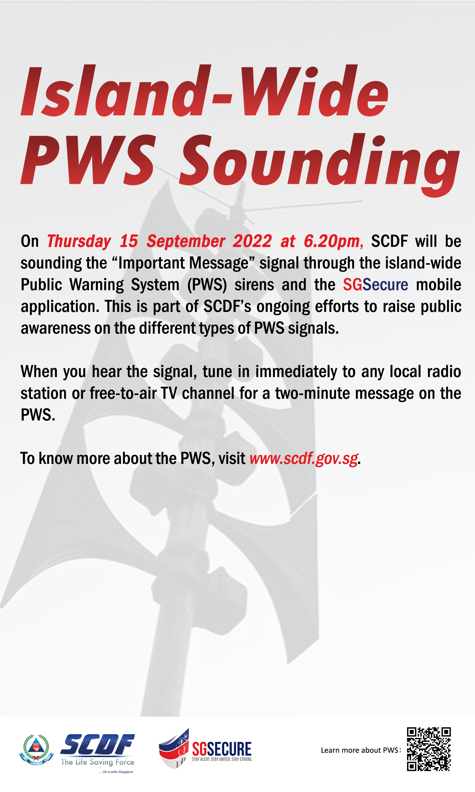 Public Warning System | SCDF